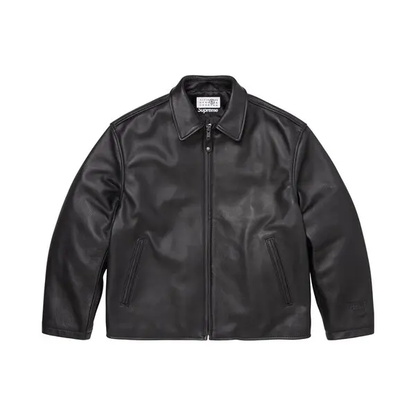Supreme X Mm6 Maison Margiela/Schott Eagle Leather Jacket - Black