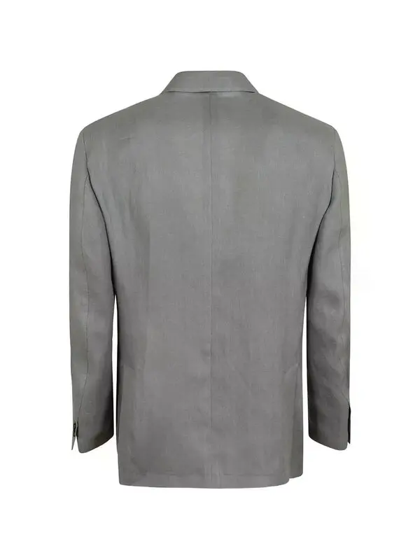 LARDINI Flower-pin Buttoned Suit - Grey