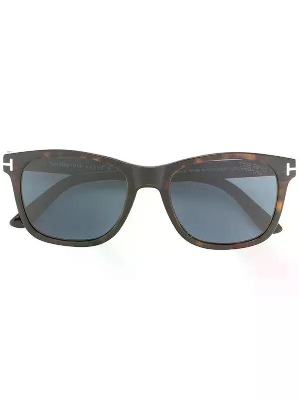 TOM FORD Square Frame Sunglasses - Brown