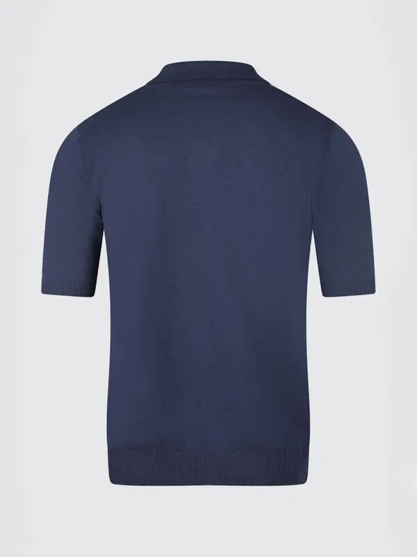 Eleventy Cotton Knit Polo Shirt
