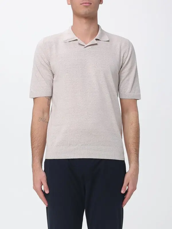 Eleventy Cotton Knit Polo Shirt
