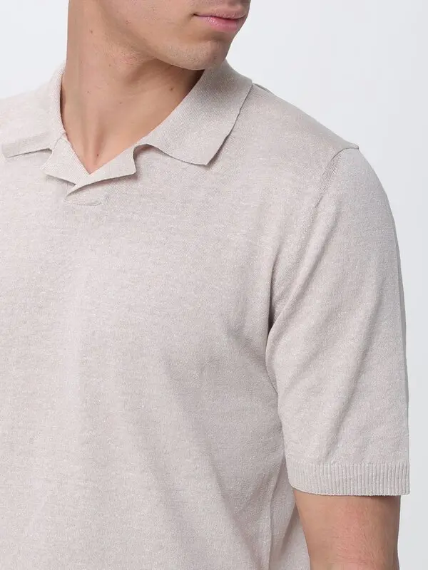 Eleventy Cotton Knit Polo Shirt