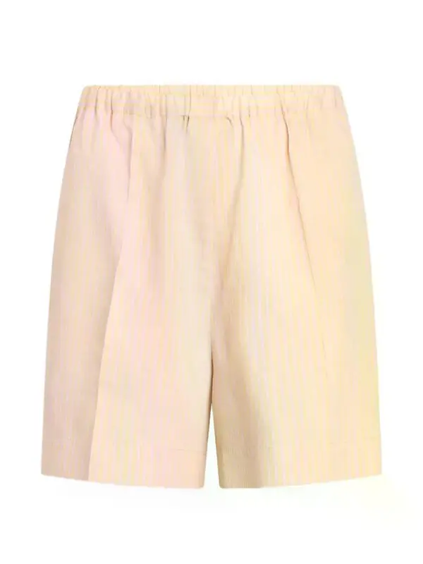 PATOU Striped Shorts - Neutrals