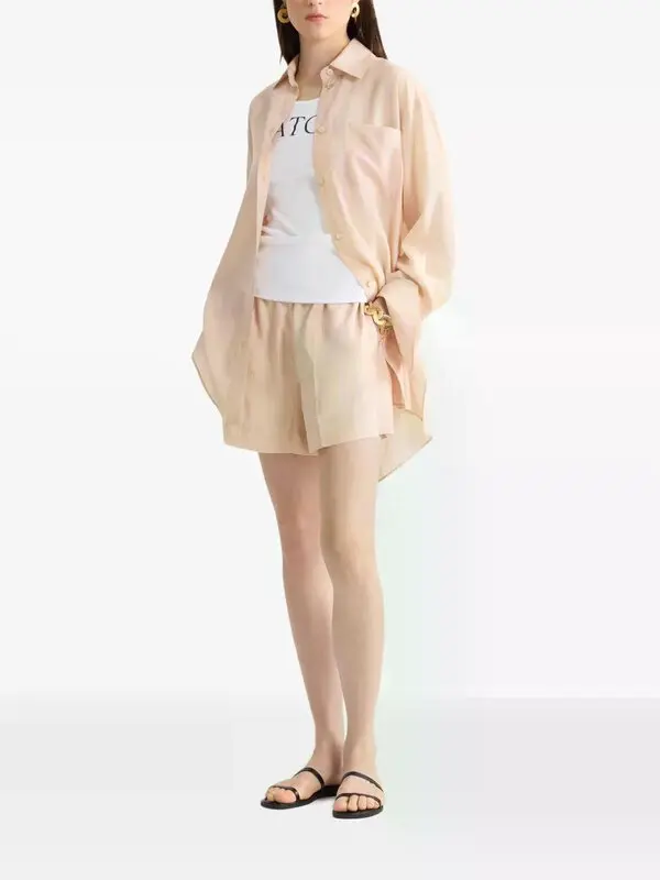 PATOU Striped Shorts - Neutrals