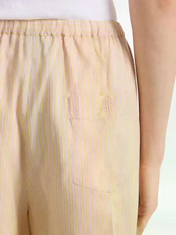 PATOU Striped Shorts - Neutrals