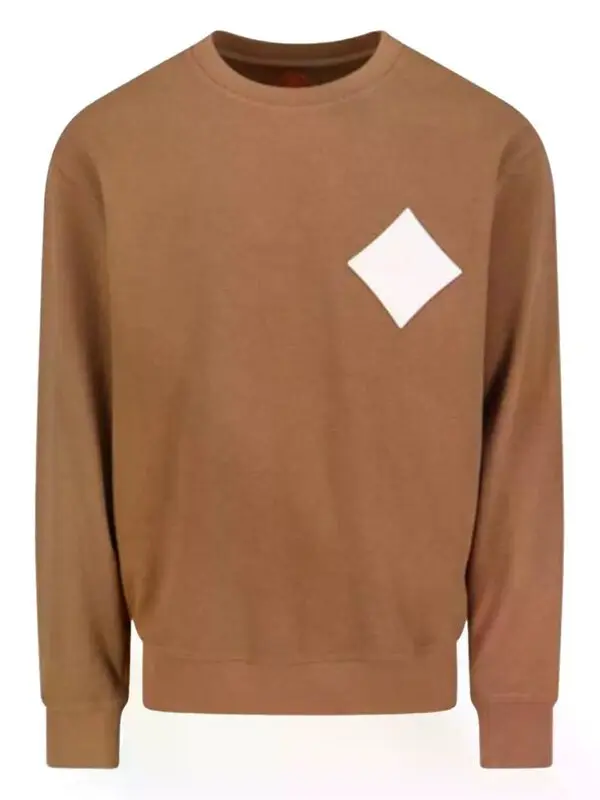 Mcm Logo-patch Sweatshirt - Brown
