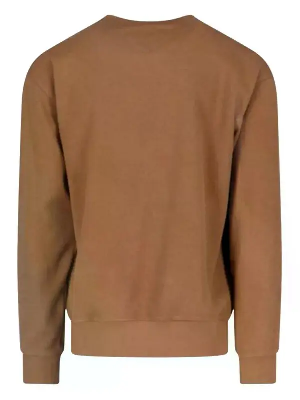 Mcm Logo-patch Sweatshirt - Brown