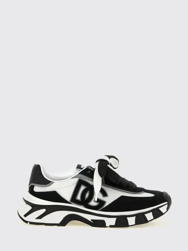 Dolce & Gabbana Dg Country Road Suede And Mesh Sneakers - White 2