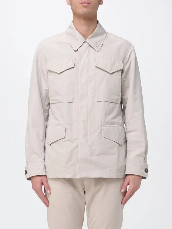 Eleventy Cotton Blend Jacket - Sand