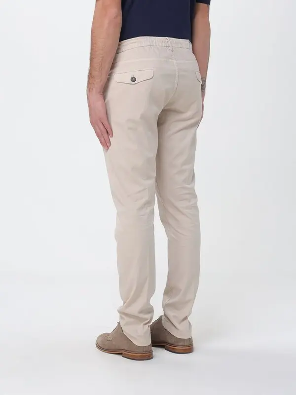 Eleventy Tailored Chinos With Drawstring Waist - Sand