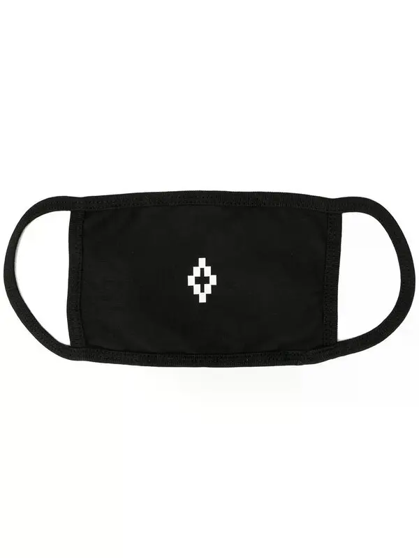 MARCELO BURLON COUNTY OF MILAN Logo Print Mask - Black