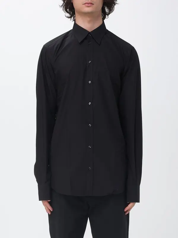 Dolce & Gabbana Classic Cotton Poplin Shirt - Black