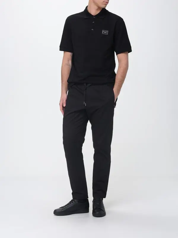 Dolce & Gabbana Cotton Polo Shirt - Black