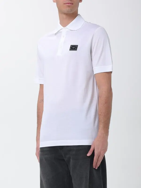 Dolce & Gabbana Cotton Polo Shirt - White