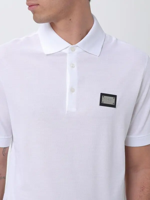 Dolce & Gabbana Cotton Polo Shirt - White