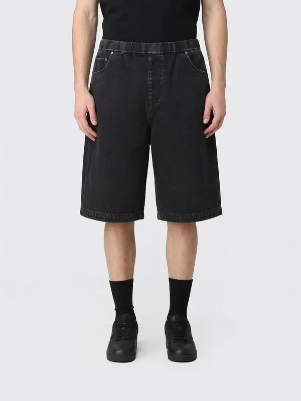 ENTIRE STUDIOS Cotton Denim Shorts - Black
