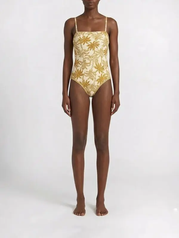 ERES Printed One-piece Swimsuit - Beige