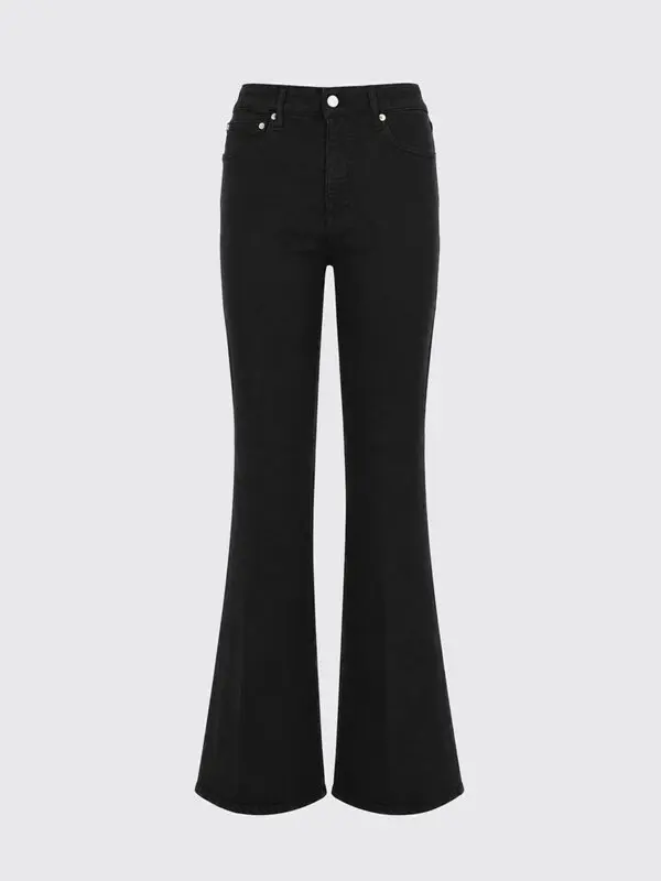 CYCLE Flared Cotton Denim Jeans - Black