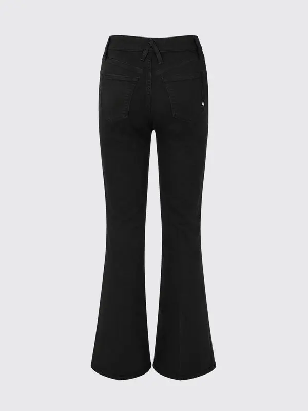 CYCLE Flared Cotton Denim Jeans - Black