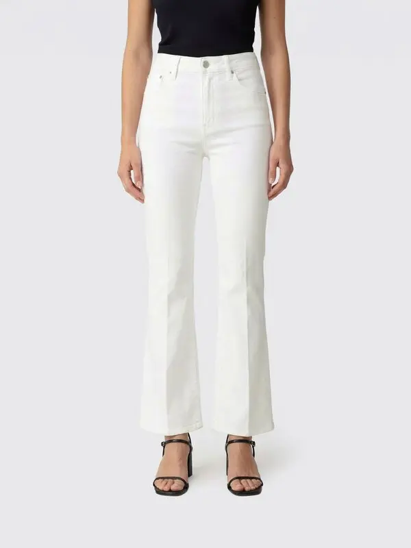 CYCLE Flared Cotton Denim Jeans - White