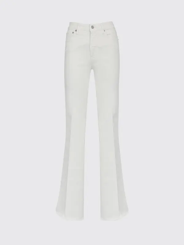 CYCLE Flared Cotton Denim Jeans - White