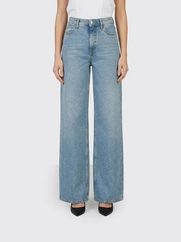 CYCLE Wide Leg Jeans In Denim - Blue