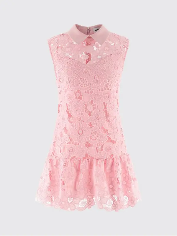 SELF-PORTRAIT Lace Mini Dress - Pink