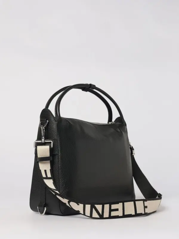 COCCINELLE Gretel Grained Leather Handbag - Black