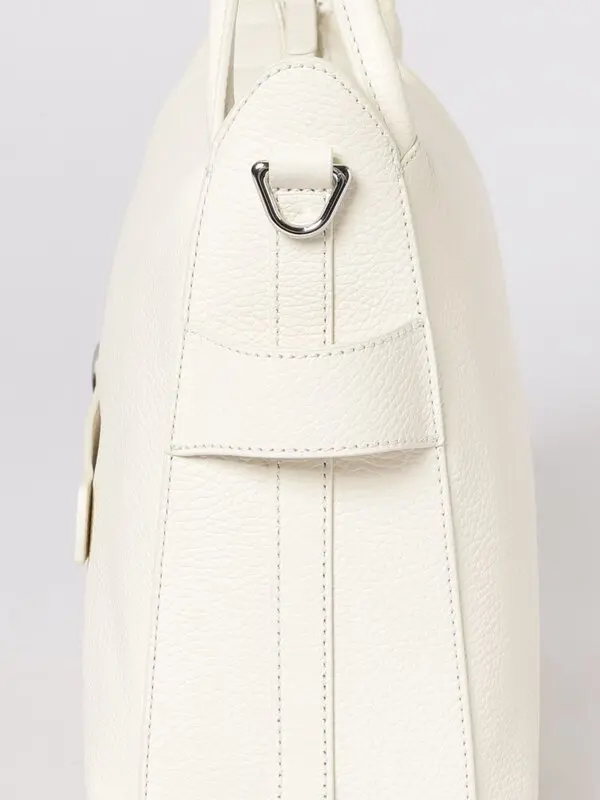 COCCINELLE Gretel Grained Leather Handbag - Pearl