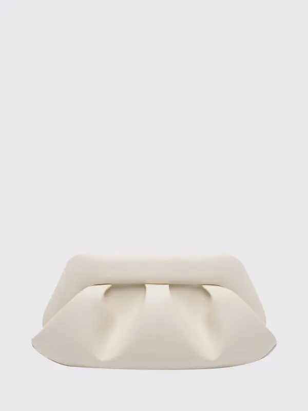 THEMOIRE Bios Vegan Leather Clutch - Ecru