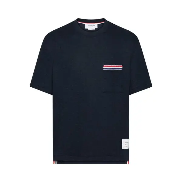 Thom Browne Rwb Short-sleeve Pocket Tee