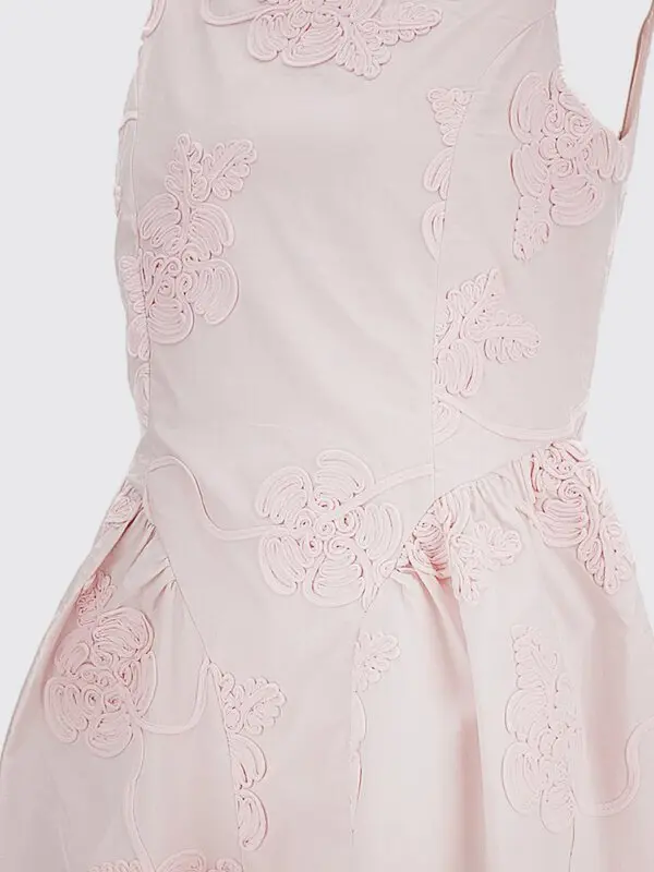 ROTATE BY BIRGER CHRISTENSEN Embroidered Midi Dress