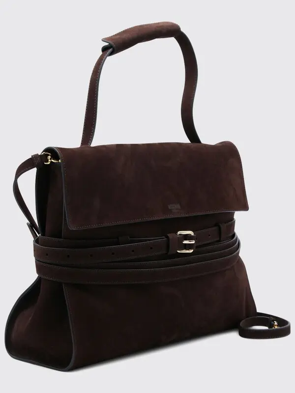 Moschino Tie Me Suede Bag