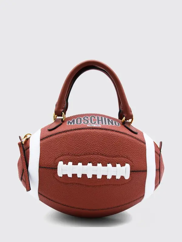 Moschino Rugby Ball Grained Bag
