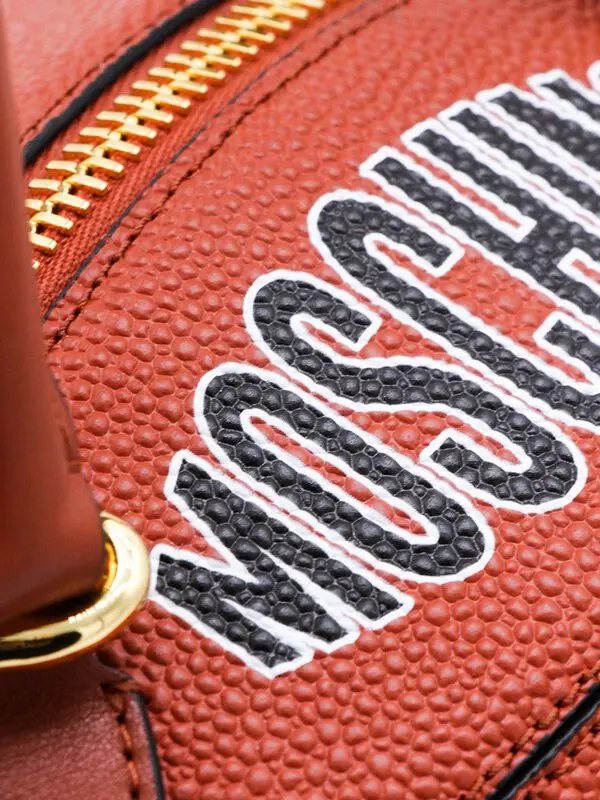Moschino Rugby Ball Grained Bag