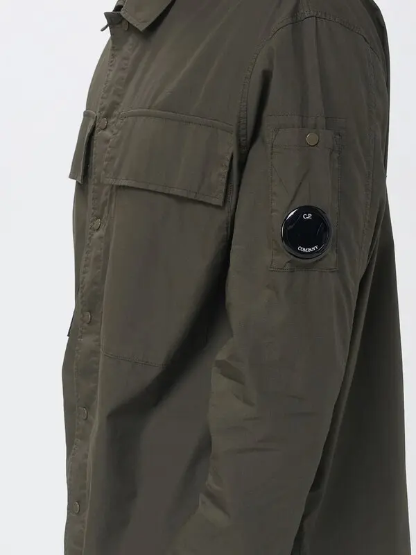 C.P. COMPANY Utility Jacket With Lens Detail - Green