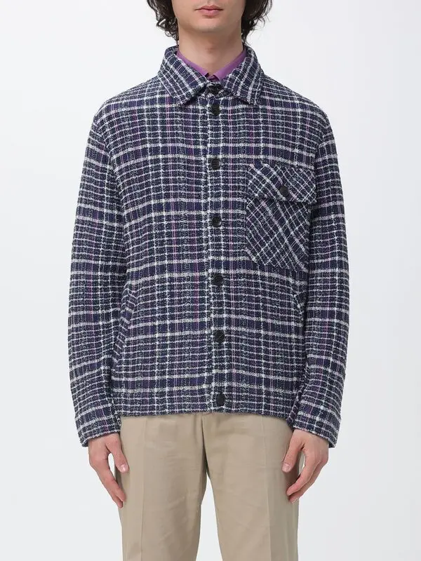 Etro Checked Shirt Jacket - Red