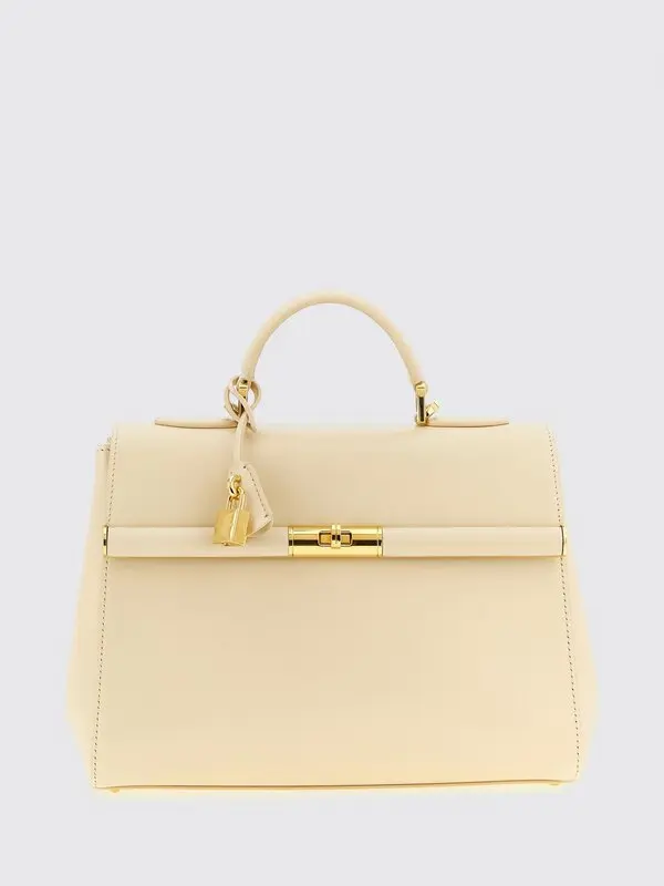 Dolce & Gabbana Marlene Grained Leather Bag - White