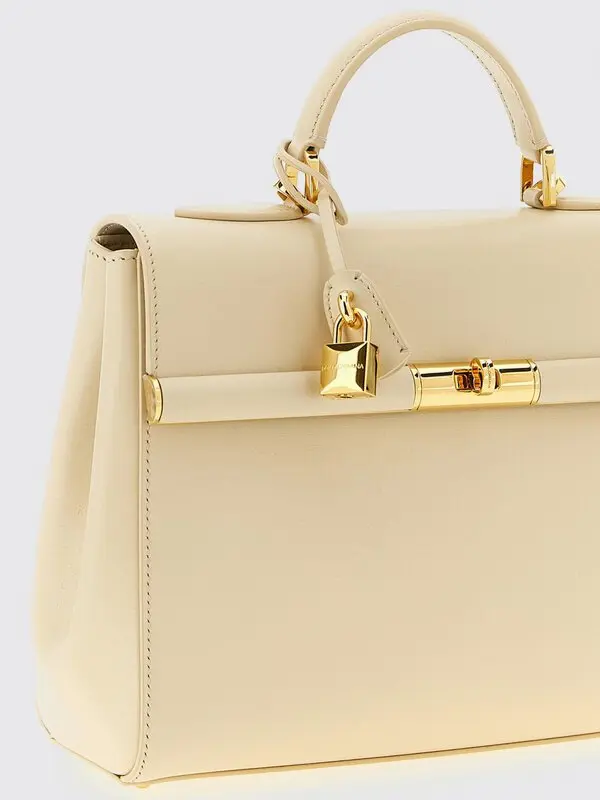 Dolce & Gabbana Marlene Grained Leather Bag - White