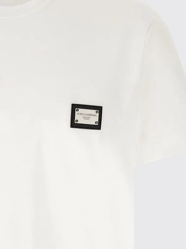 Dolce & Gabbana Cotton T-shirt With Logo - White