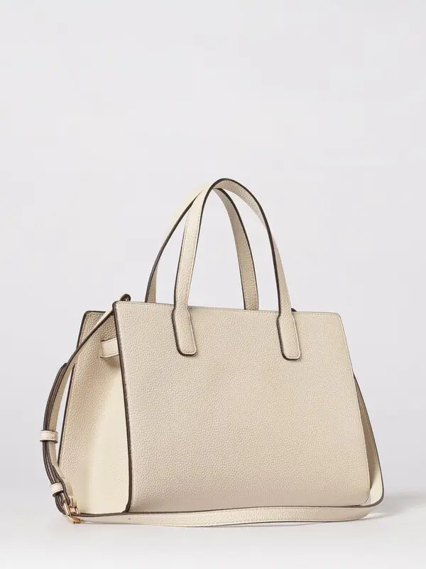 Moschino Grained Faux Leather Top Handle Bag