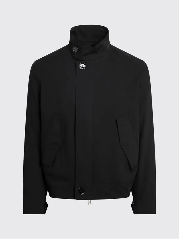 AMI Paris Cotton Blend Harrington Jacket - Black