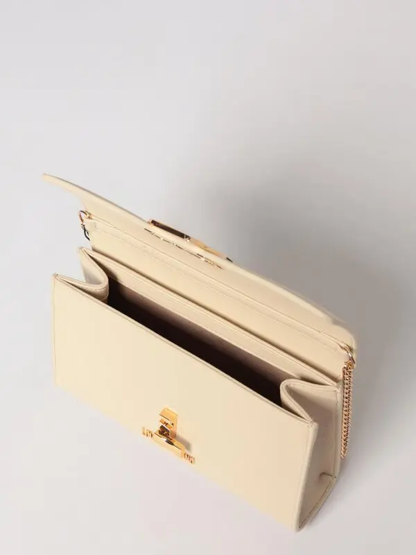 Moschino Mini Bag With Heart Clasp - Ivory