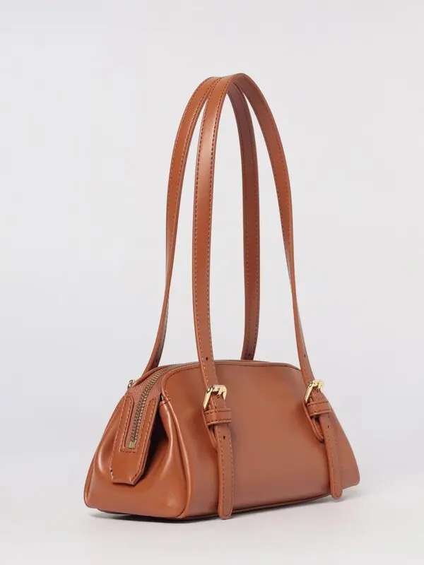 Moschino Shoulder Bag With Buckle Detail - Brown