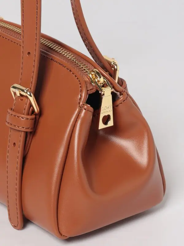 Moschino Shoulder Bag With Buckle Detail - Brown