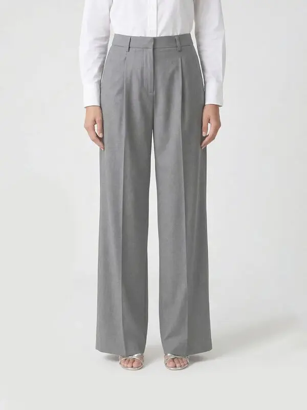 Giorgio Armani Tailored Wide-leg Trousers - Grey