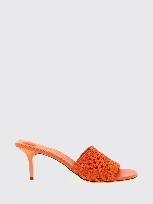 Jacquemus The Cubisto Woven Polyester Mules - Orange