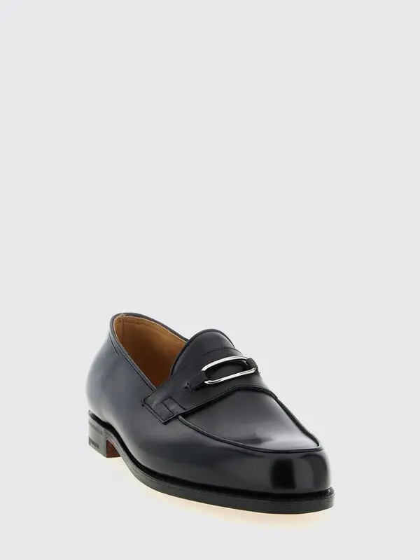 John Lobb Lopez Brushed Leather Loafers