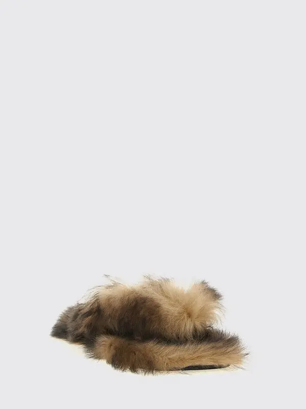 Dolce & Gabbana Fur Flip Flops