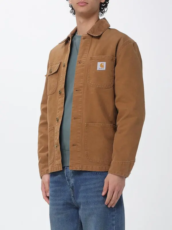 Carhartt Work In Progress Organic Cotton Canvas Shirt Jacket - Brown